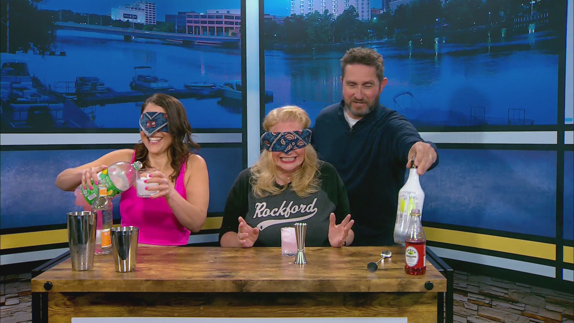 Sweet Lenny Leads Lil Zim and Michelle in a Blindfolding Cocktail ...