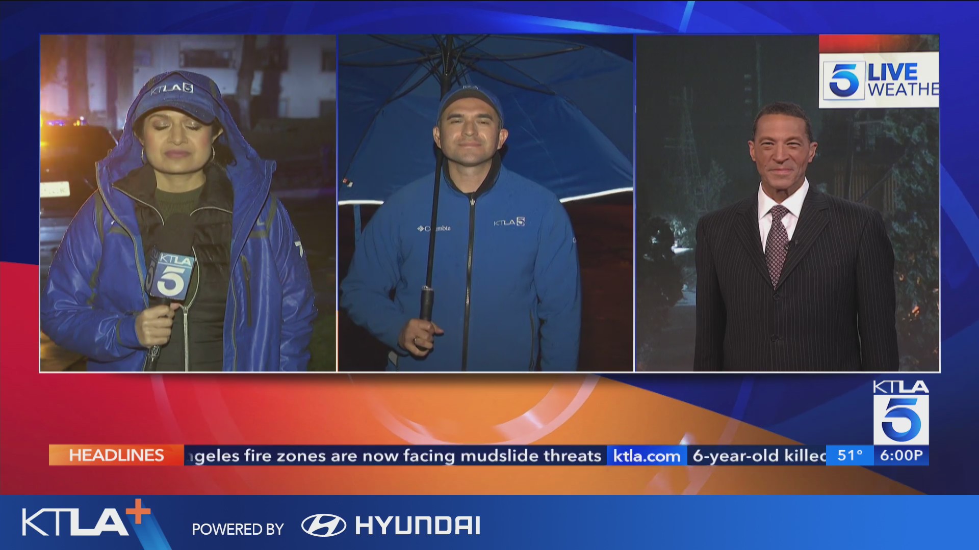 KTLA team coverage of winter storm – KTLA