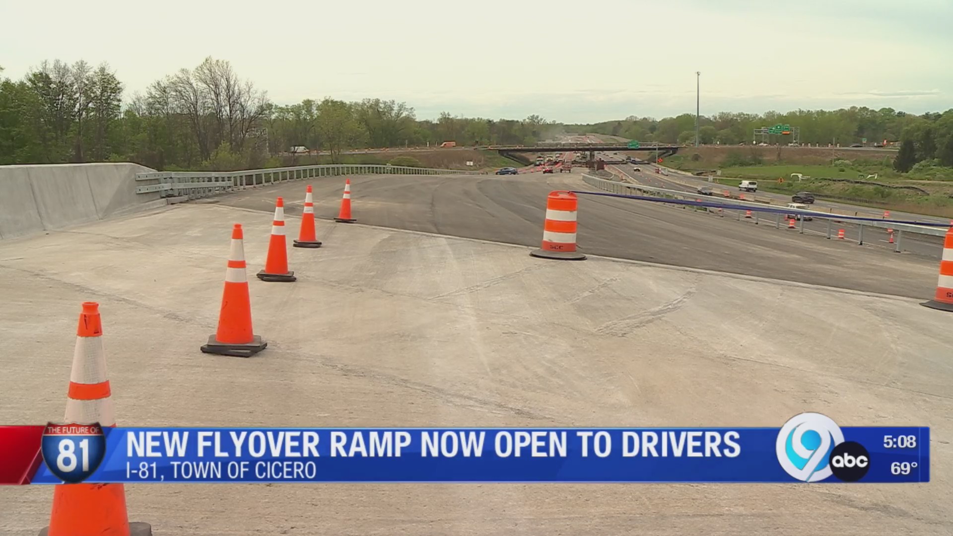 New flyover ramp now open in Cicero as part of the I-81 viaduct project ...