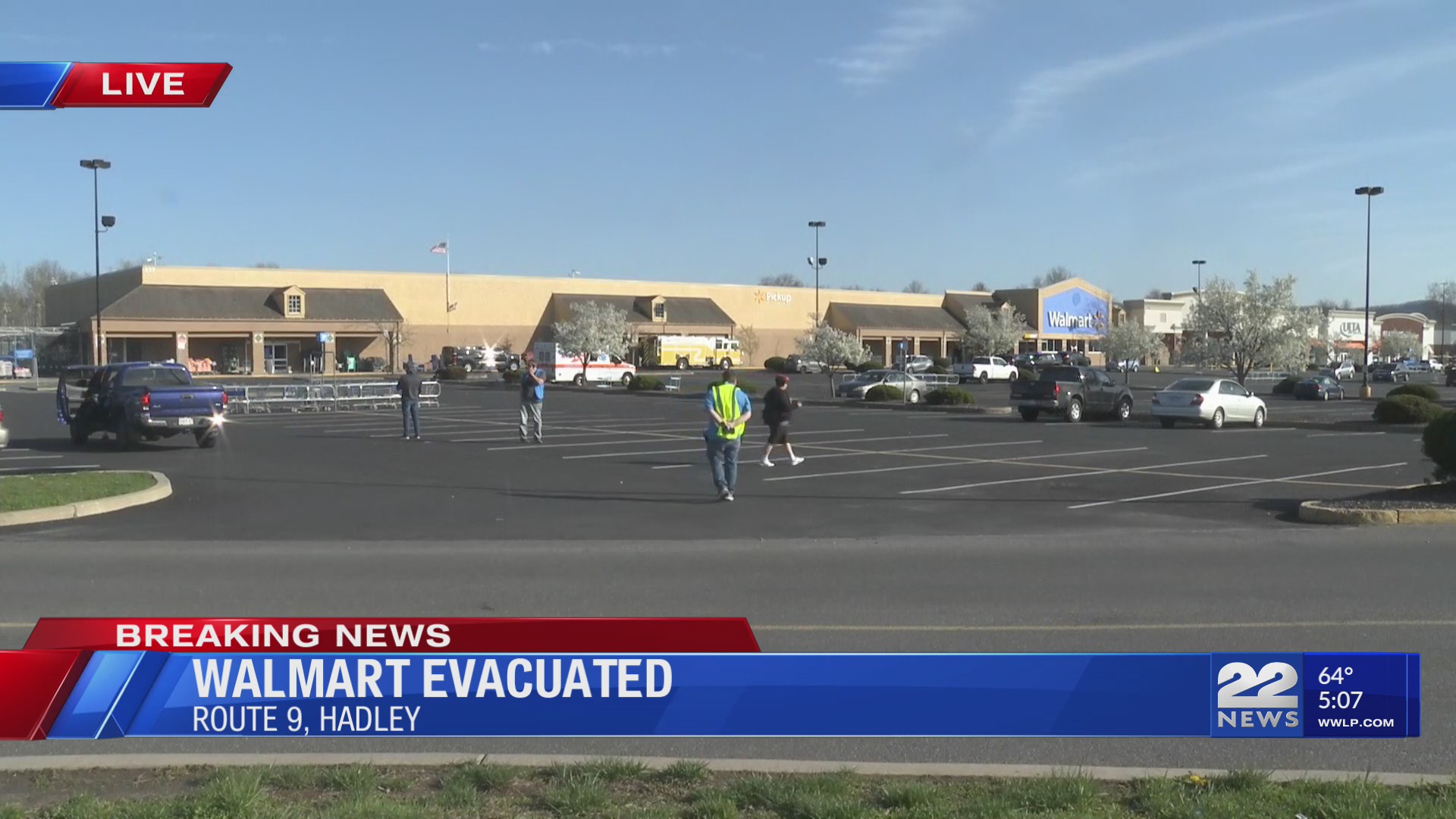Walmart in Hadley evacuated, police and fire present – WWLP