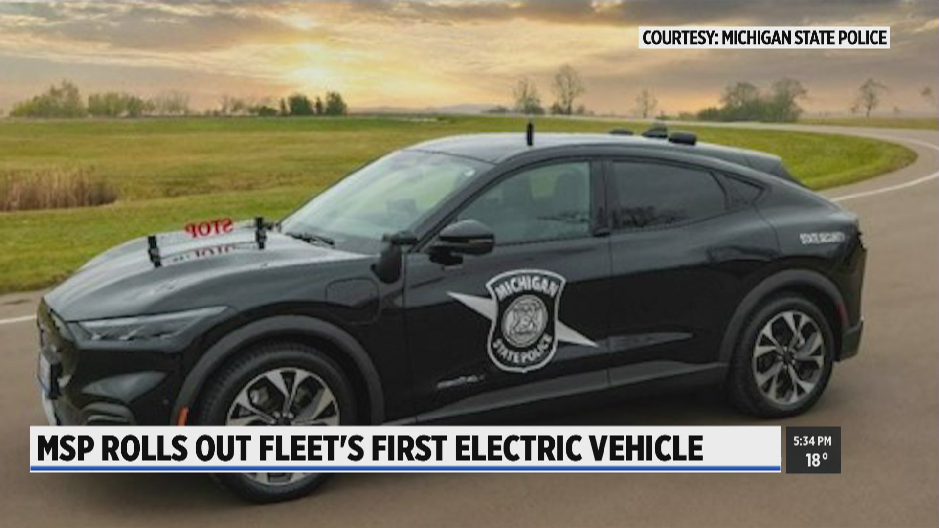 MSP rolls out fleet’s first electric vehicle – WOODTV.com