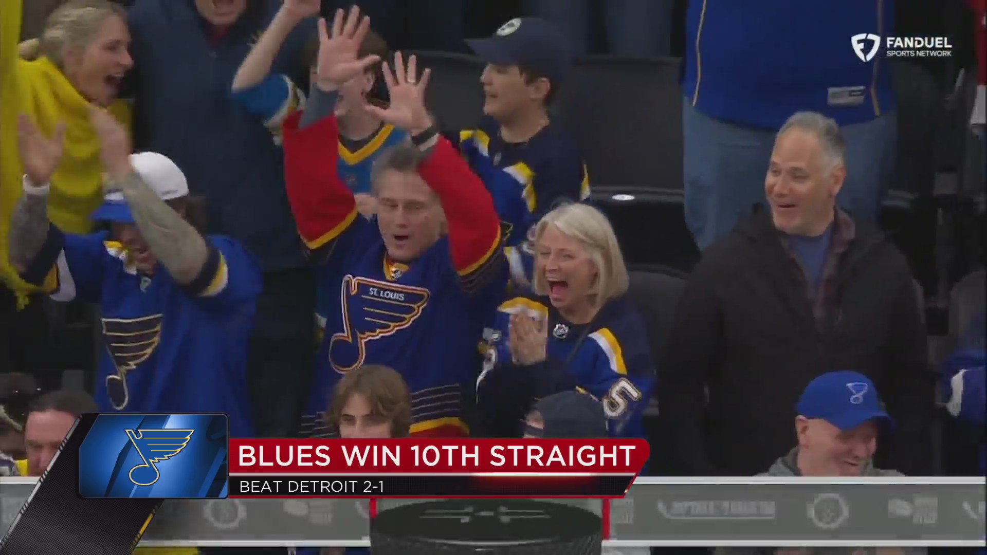 Blues win 10th straight, defeat Red Wings 2-1 in OT – FOX 2