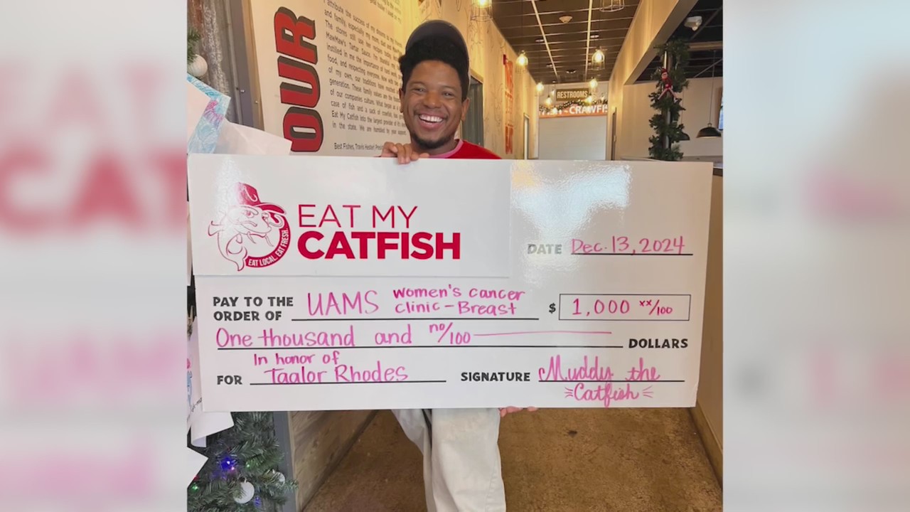 Eat My Catfish employee donates contest winnings to UAMS Breast Cancer ...