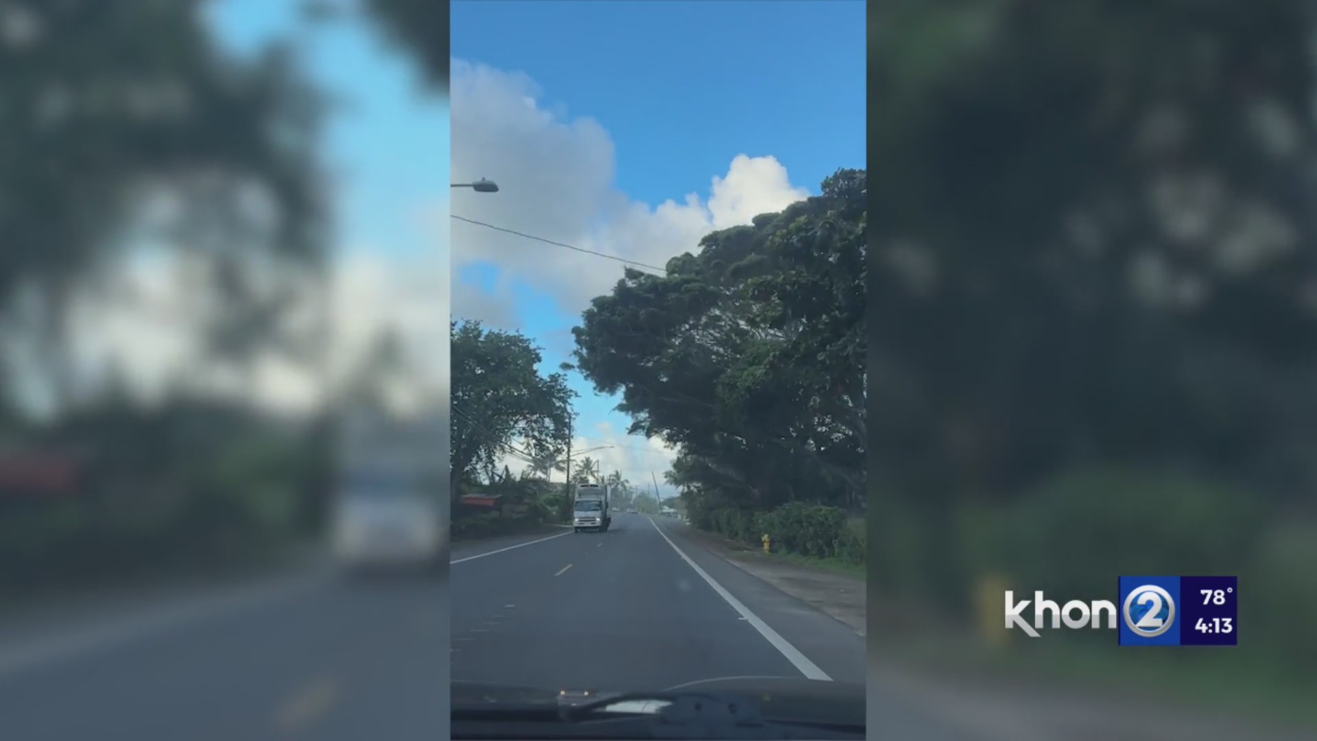 Leaning telephone pole prompts closure of Kamehameha Highway – KHON2