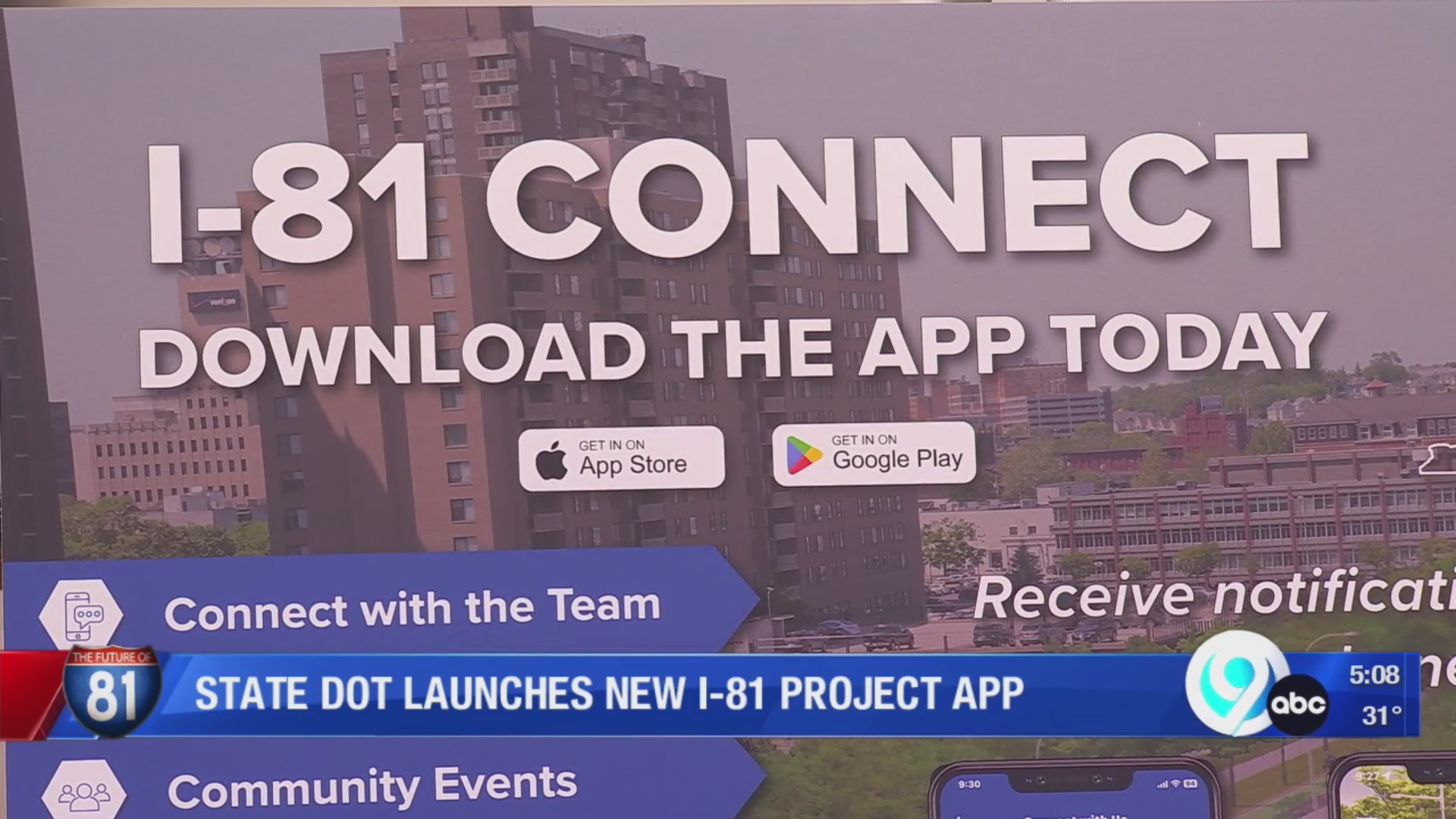 State DOT launches a new I-81 project app – WSYR