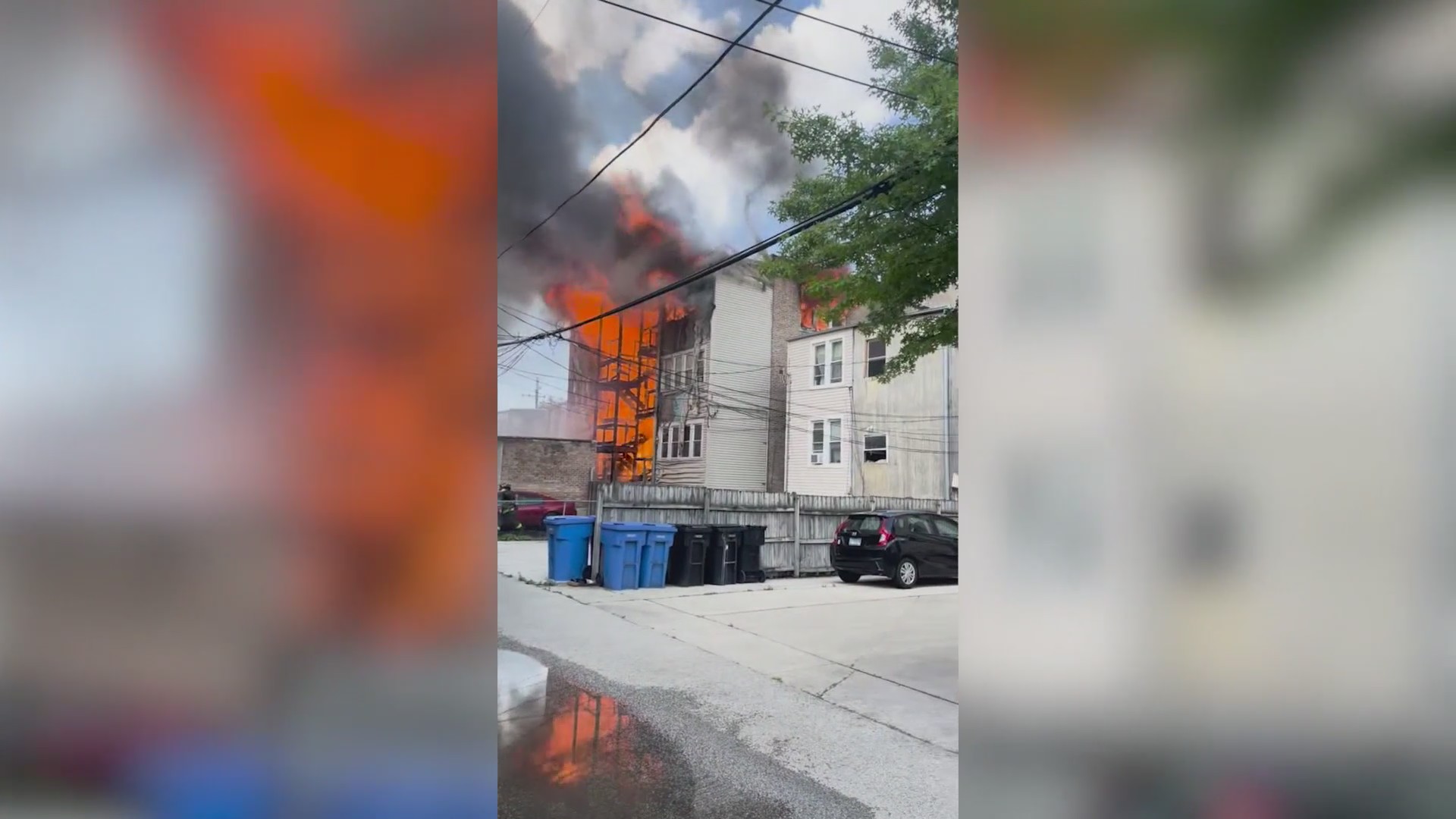 Massive fire destroys apartment building on Northwest Side – WGN-TV