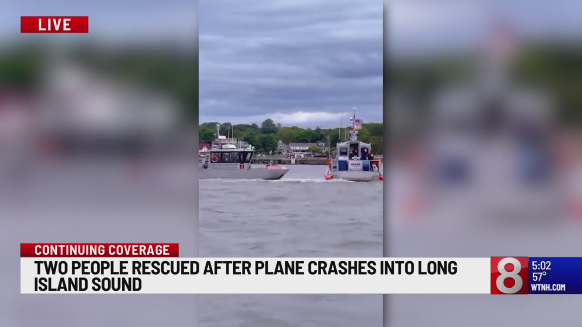 Coast Guard rescues two after plane crashed into the Long Island Sound ...