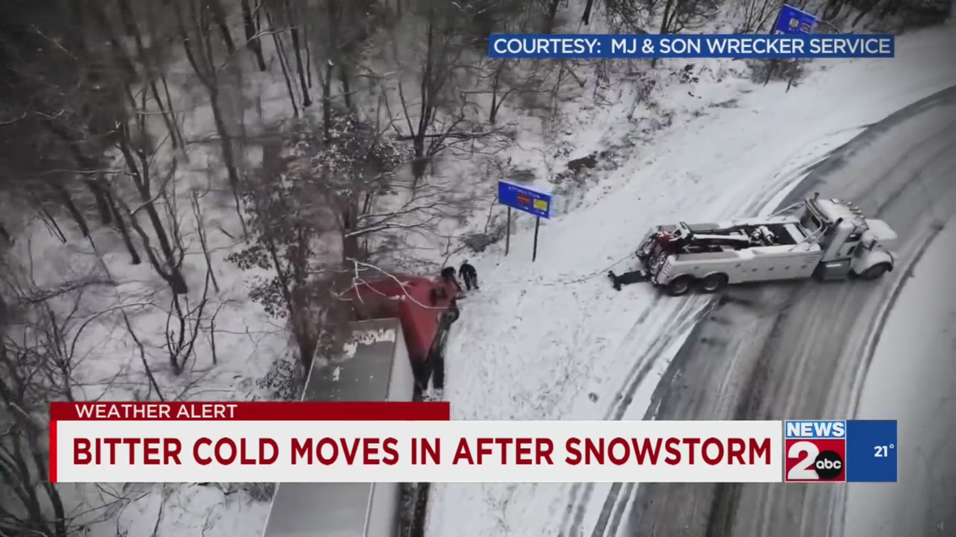 Bitter cold moving in after snow – WKRN News 2