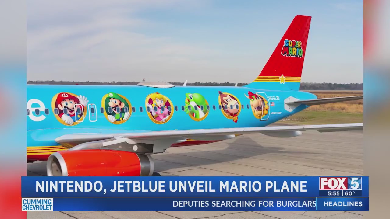 Nintendo, JetBlue unveil Mario plane – FOX 5 San Diego & KUSI News