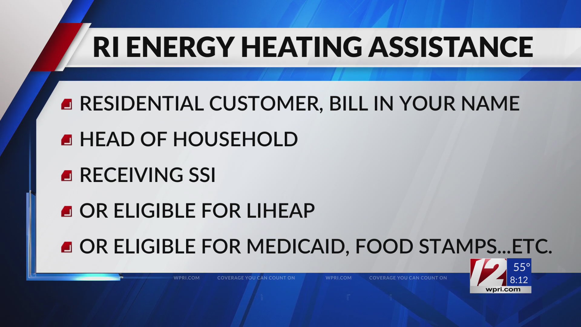 12 Responds: Will I get heating assistance this year? – WPRI.com
