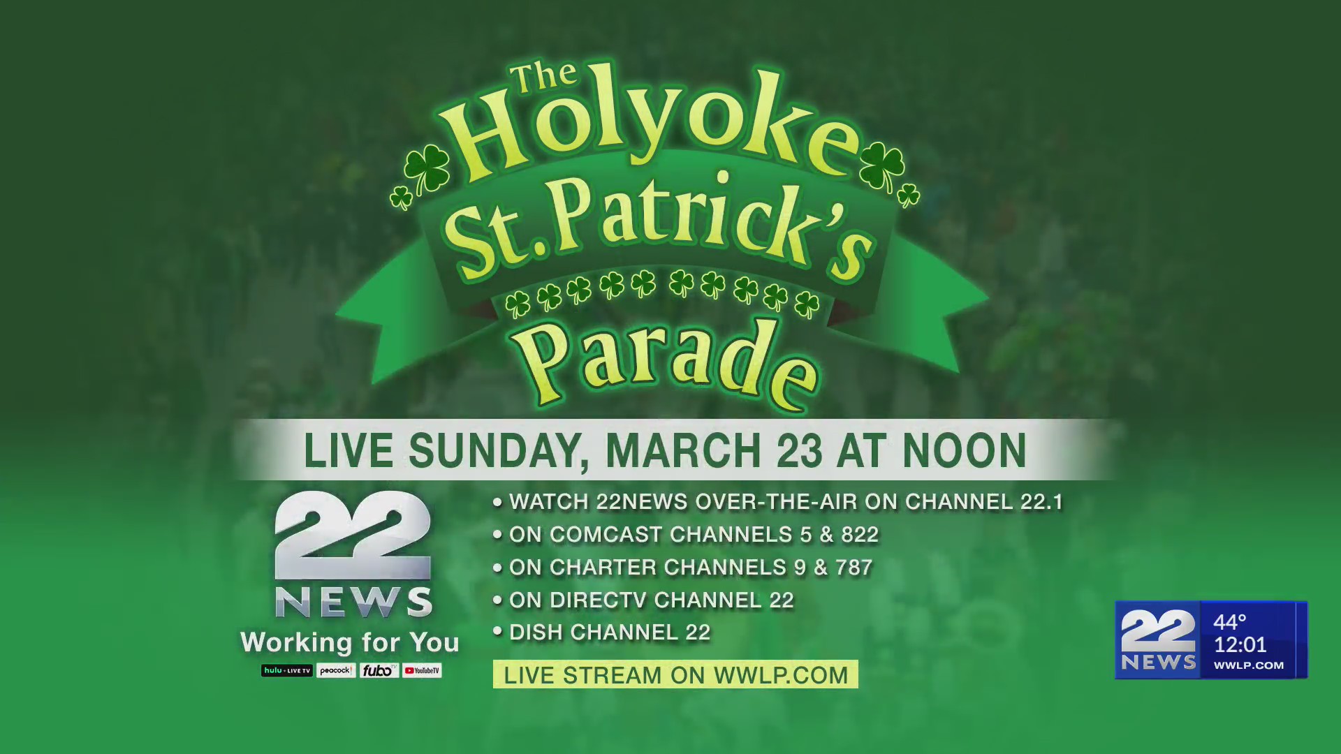 Holyoke St. Patrick’s Parade needs sign carriers – WWLP
