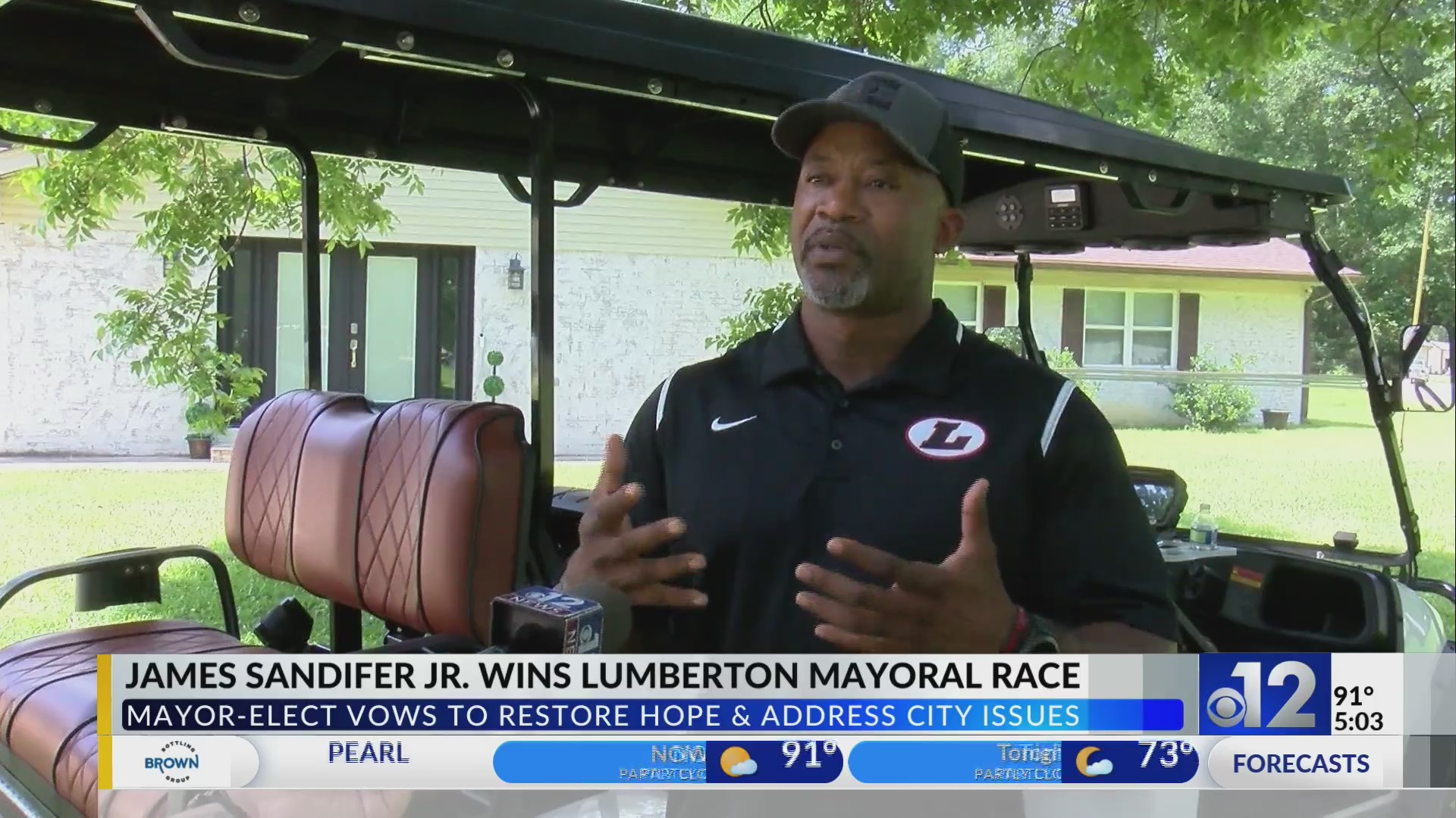 James Sandifer elected as Lumberton mayor, aims for unity – WJTV