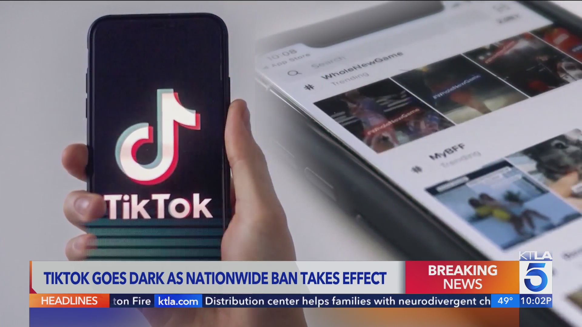 TikTok goes dark in the U.S. as ban takes effect – KTLA