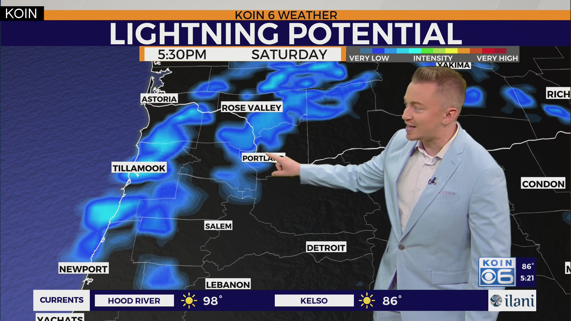 Lightning chances grow as temperatures cool in the PNW – KOIN.com