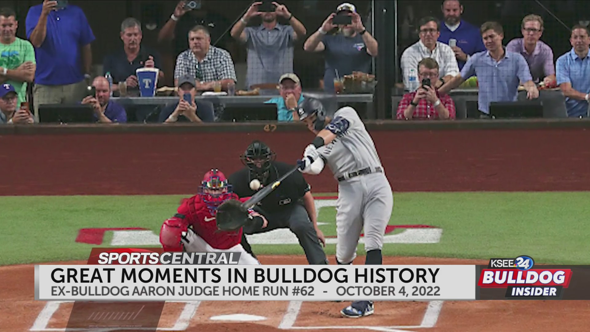 Great Moments in Bulldog History: Judge HR #62 – CBS47 and KSEE24 ...