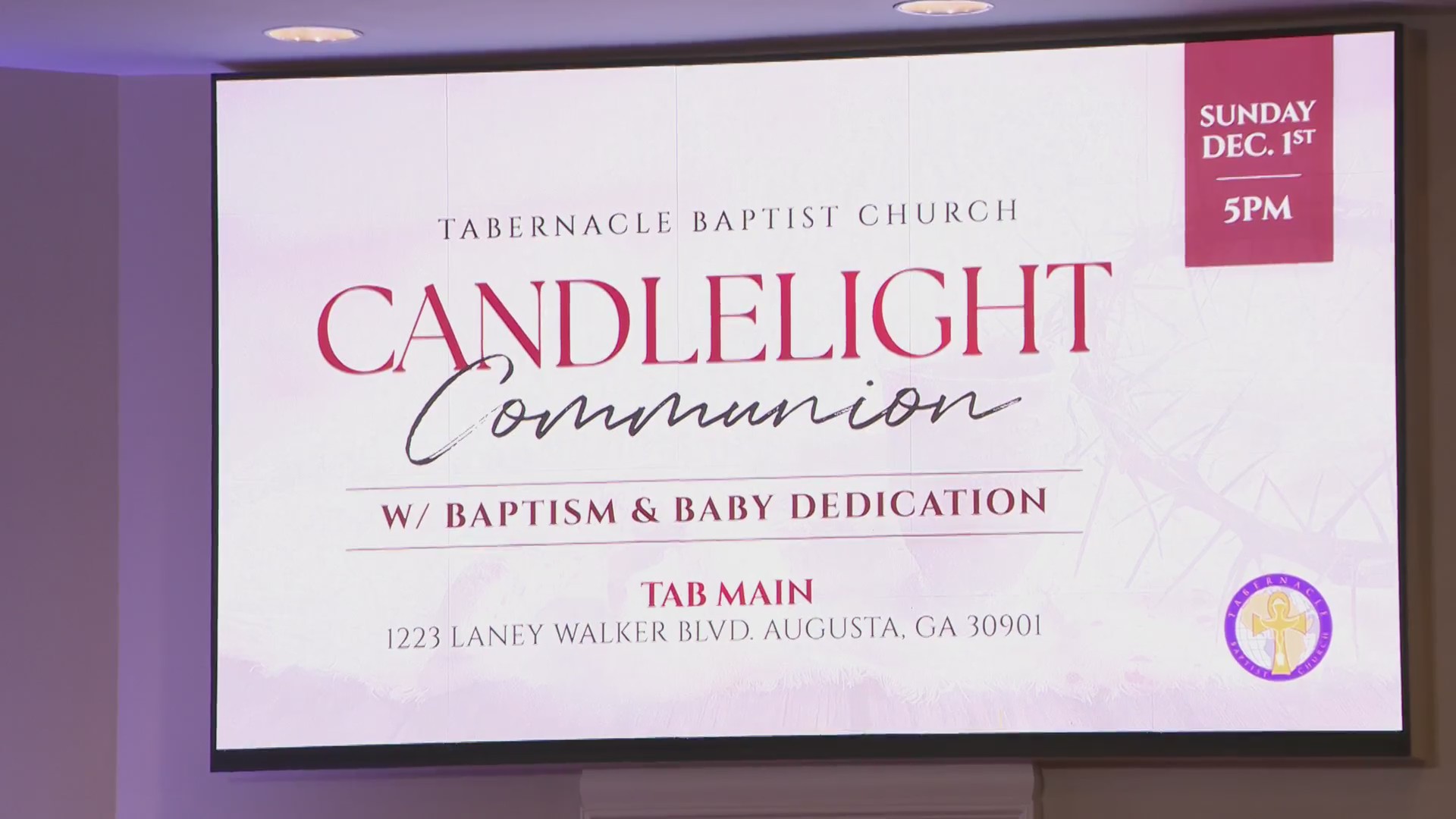 Candlelight Communion draws high praise at Tabernacle Baptist Church – WJBF