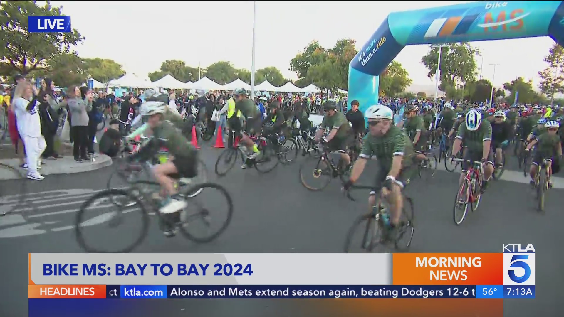 Annual Bike MS: Bay to Bay cycling tour takes off from Irvine – KTLA