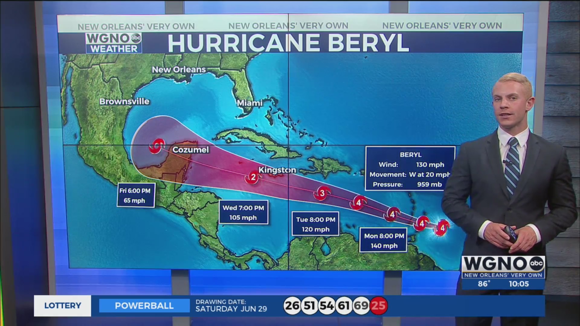 Powerful Hurricane Beryl approaches Caribbean as Tropical Storm Chris ...