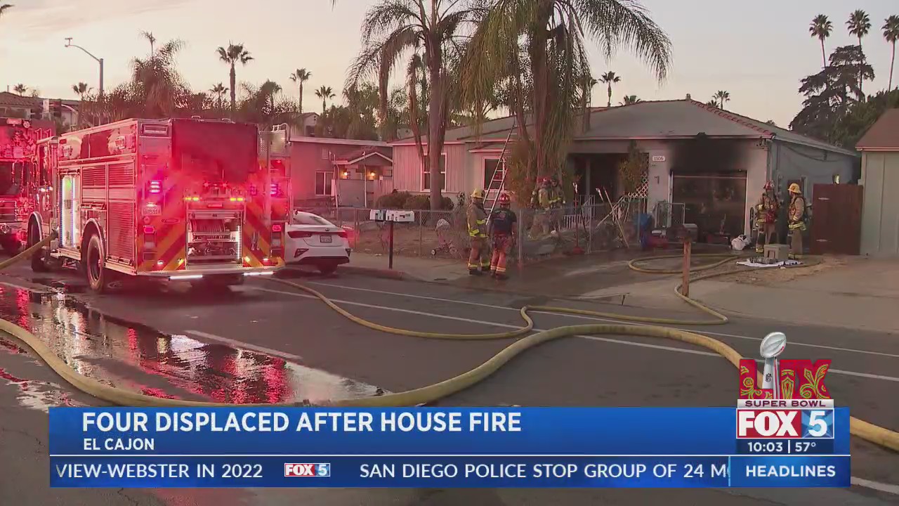 Family displaced by fire in El Cajon home just before Thanksgiving ...