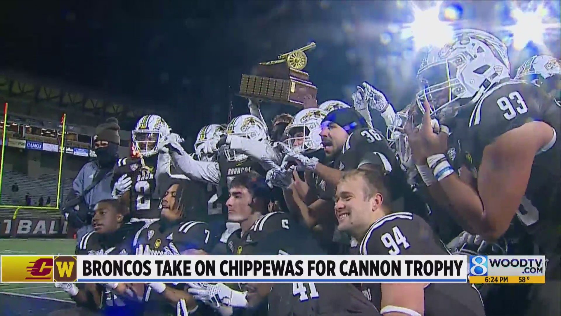 Western Michigan And Central Michigan Meet Monday Night For Cannon