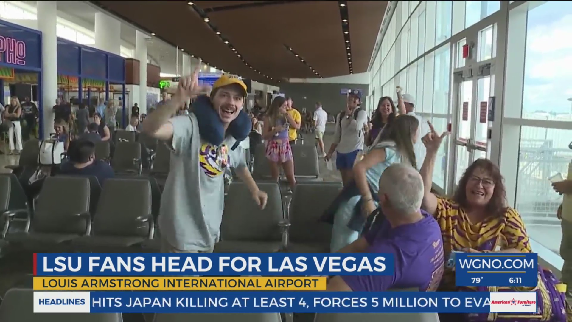 LSU Tigers fans roaring with excitement as they head to Las Vegas – WGNO