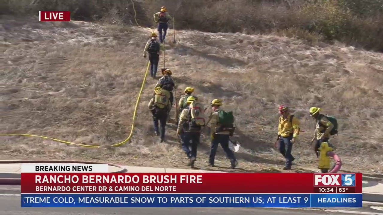 San Diego Fire Department on Bernardo Fire response – FOX 5 San Diego ...