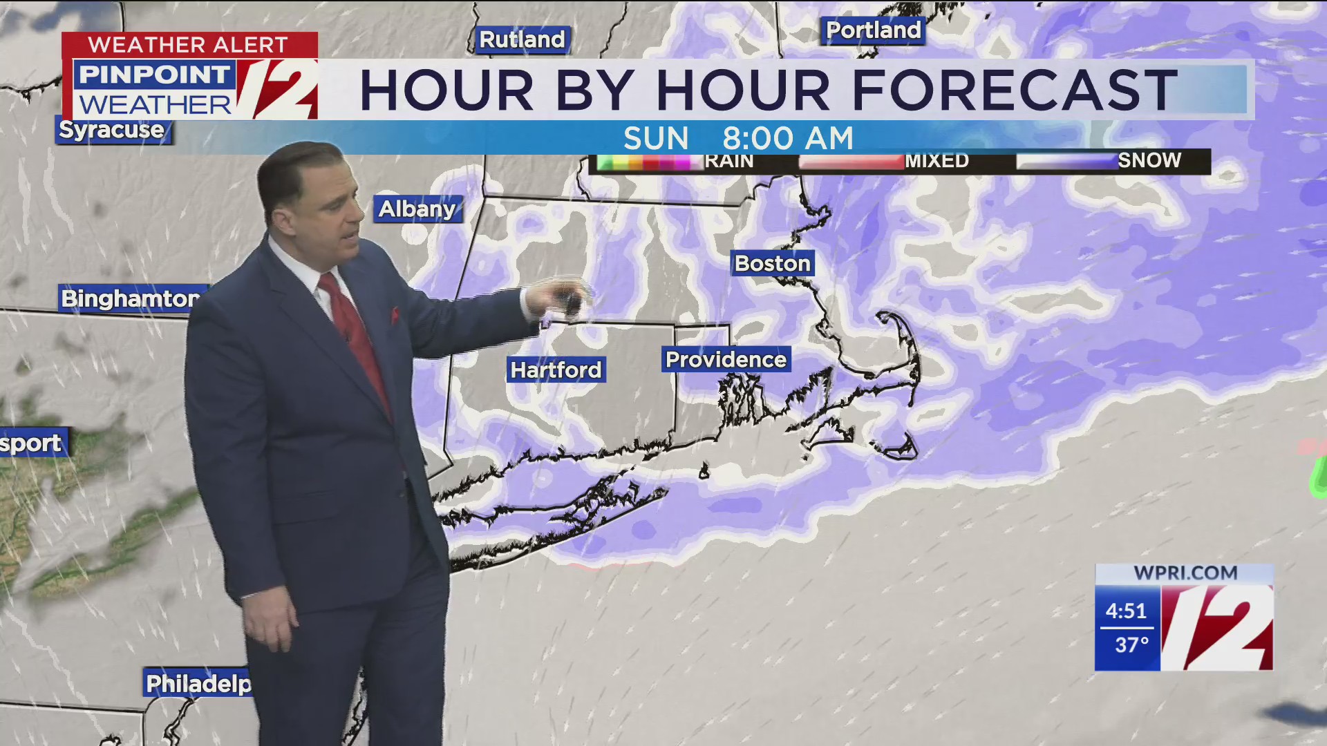 WPRI 12 Weather Forecast for 2/7/25: Gusty winds today; Winter Storm ...