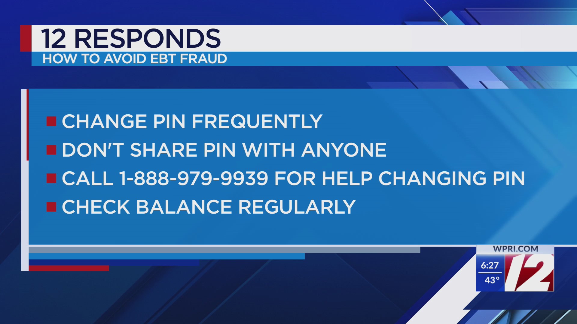 12 Responds: How to avoid EBT fraud – WPRI.com