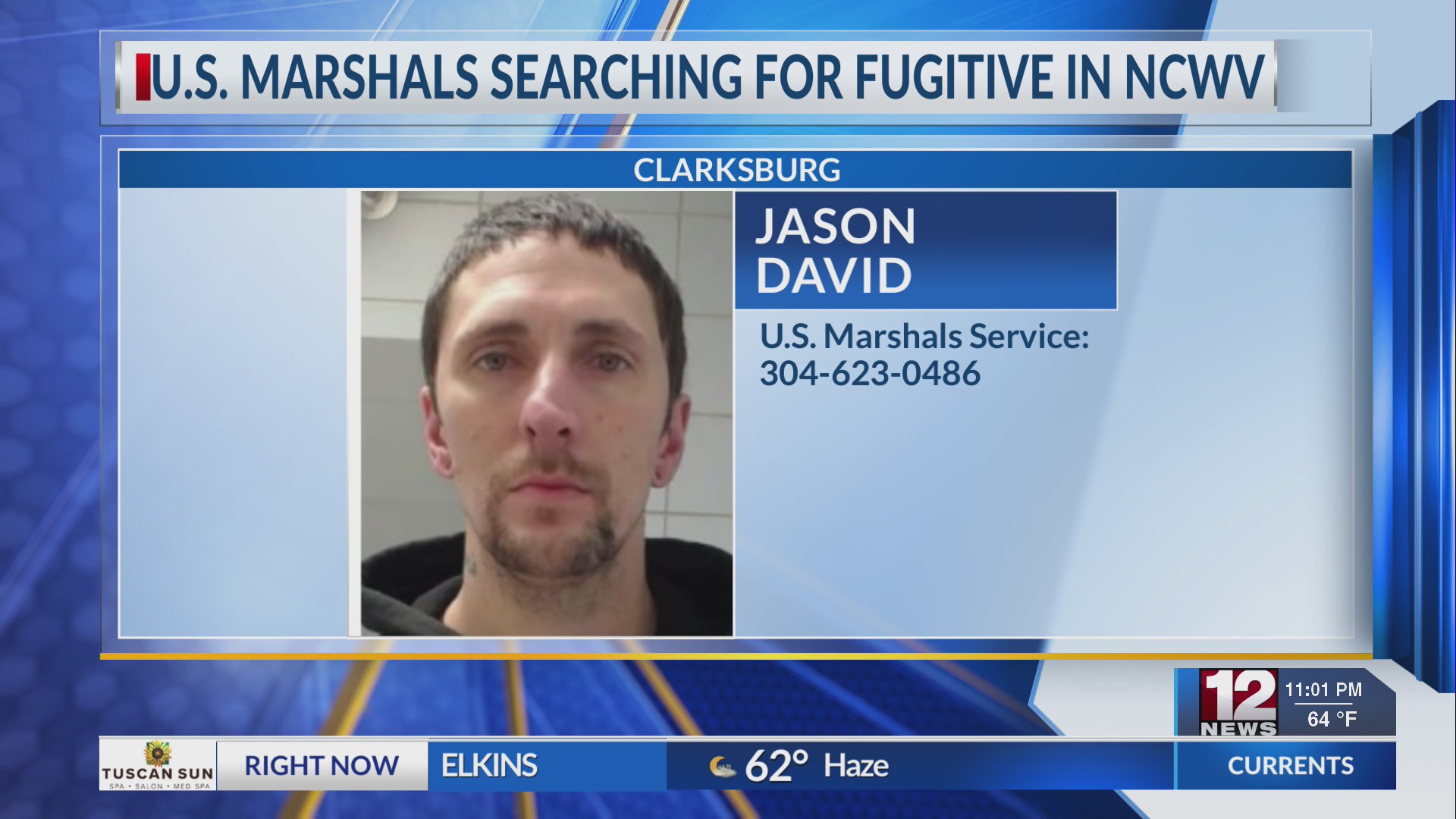 US Marshals searching for fugitive in north central West Virginia ...
