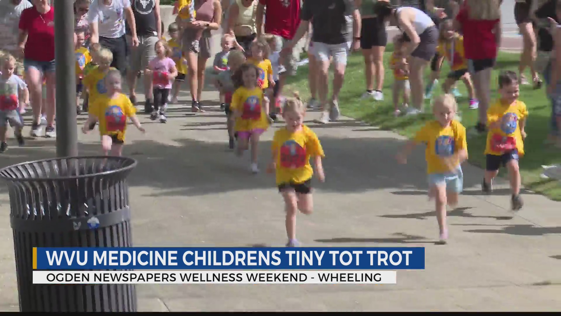 Tiny Tot Trot racers run alongside pierogies – WTRF