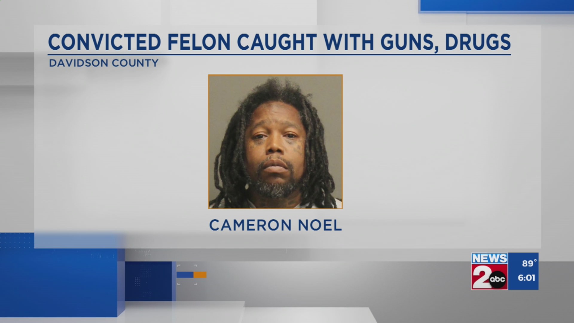 Convicted felon caught with guns, drugs – WKRN News 2