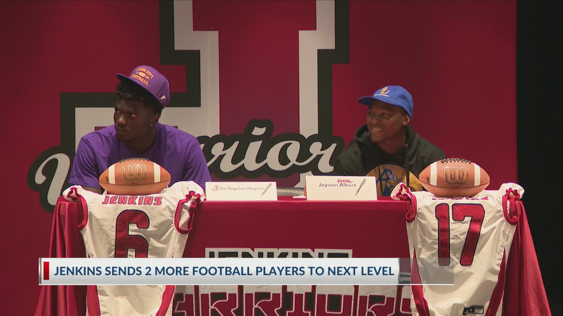Jenkins sends 2 more football players to college – WSAV-TV
