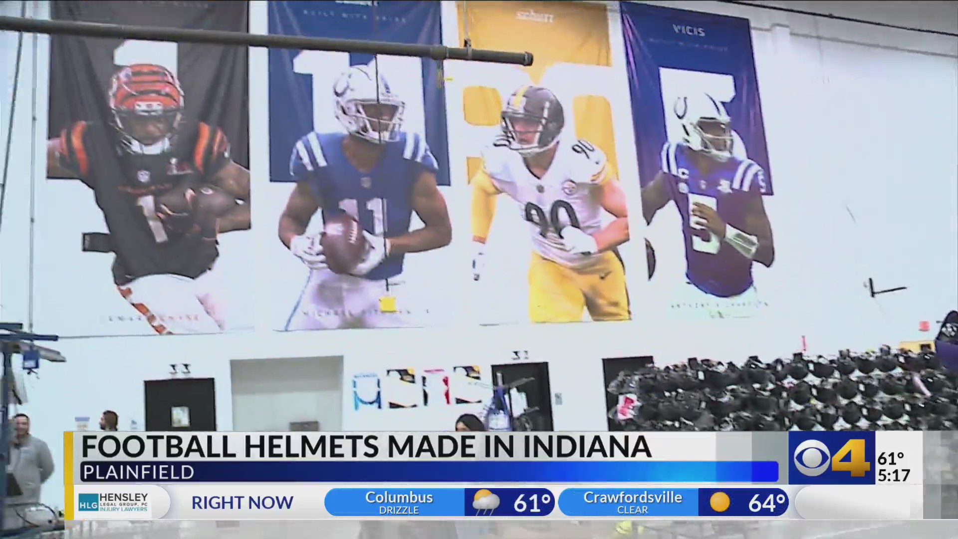 Some of the NFL’s most popular helmets are made in Plainfield – Fox 59
