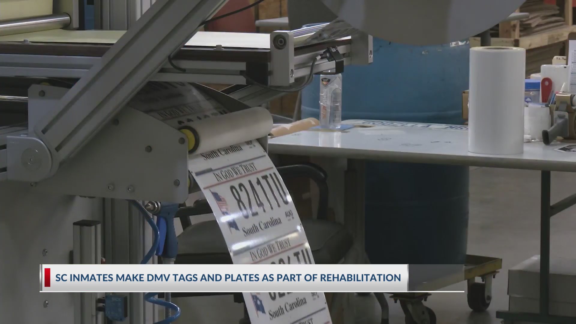 SC Inmates make DMV tags and plates part of rehabilitation – WCBD News 2