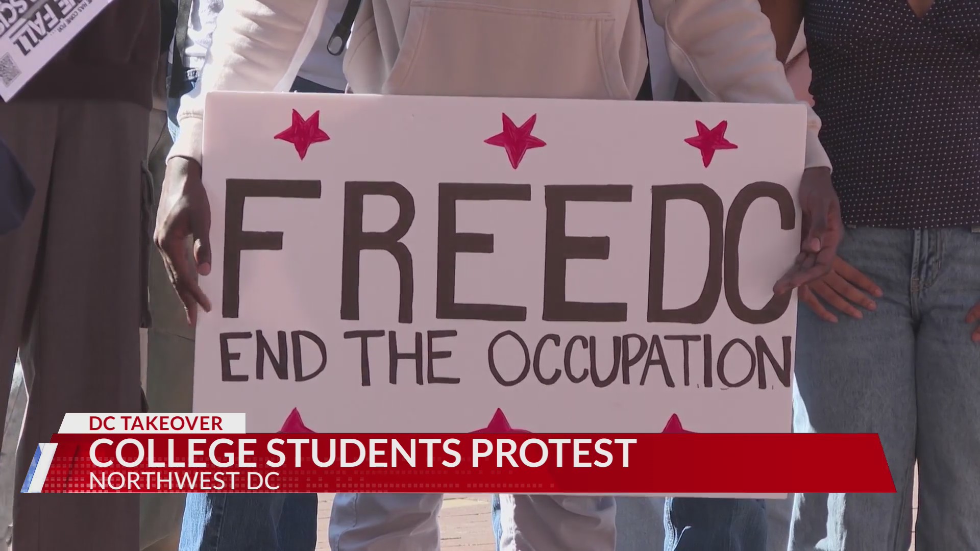DC college students protest Trump administration’s deployment of ...