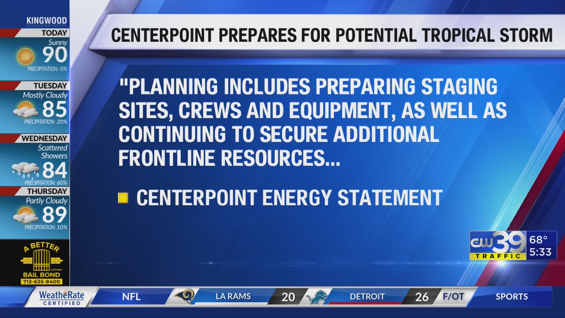 Gulf Storm strengthening; CenterPoint prepares for potential impact ...