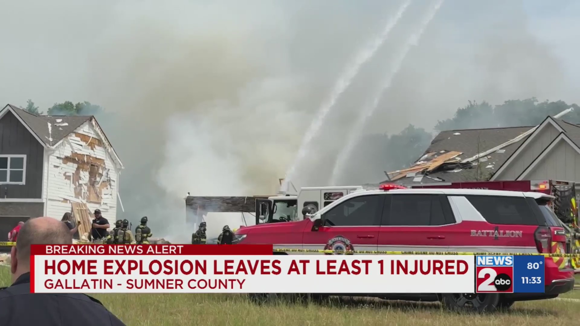 1 hurt after home explosion in Gallatin – WKRN News 2