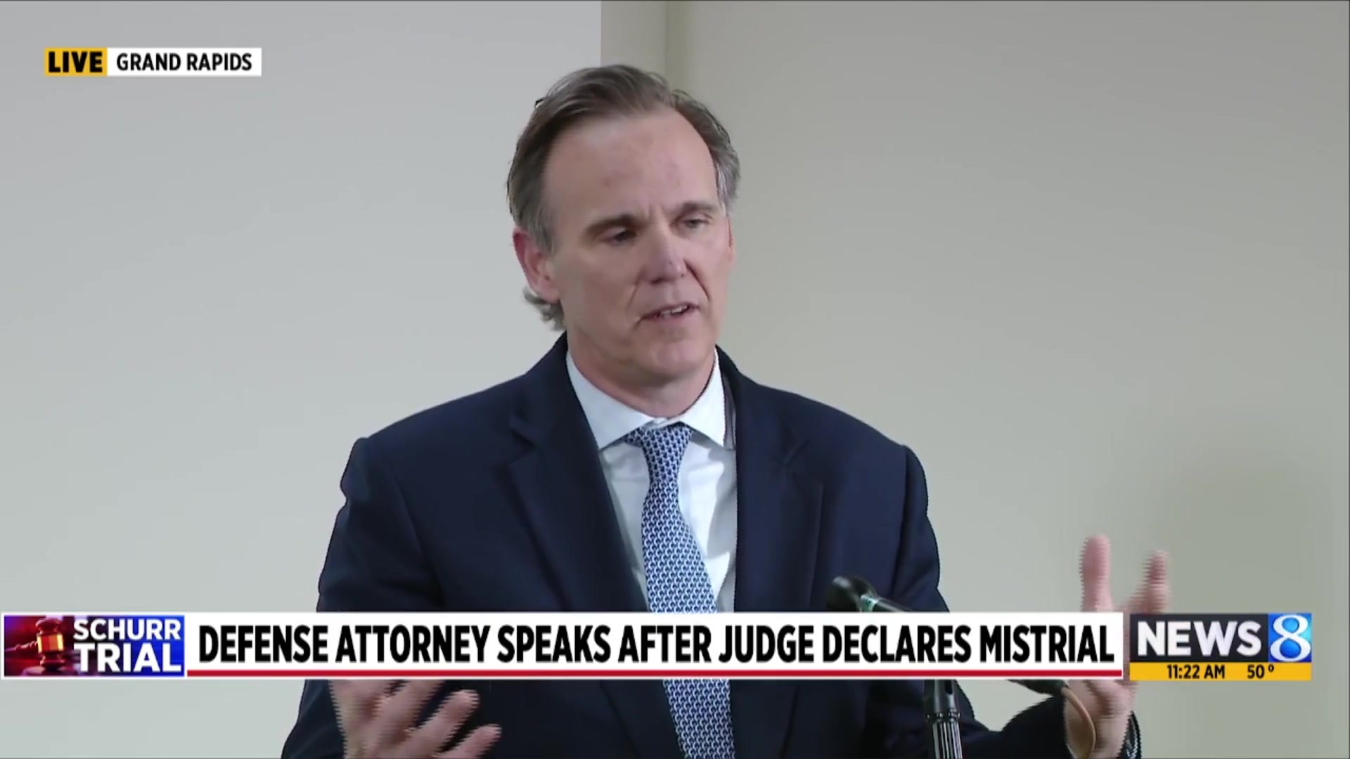 Defense attorney speaks after Schurr case declared a mistrial – WOODTV.com