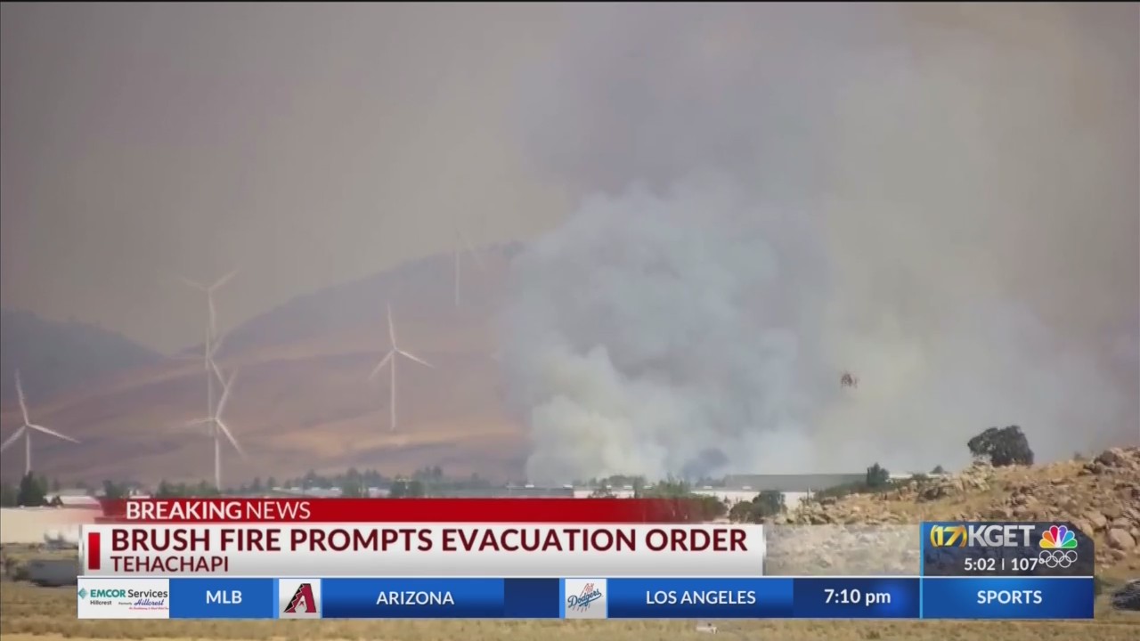 Orchard Fire prompts evacuation order in Tehachapi – KGET 17 News