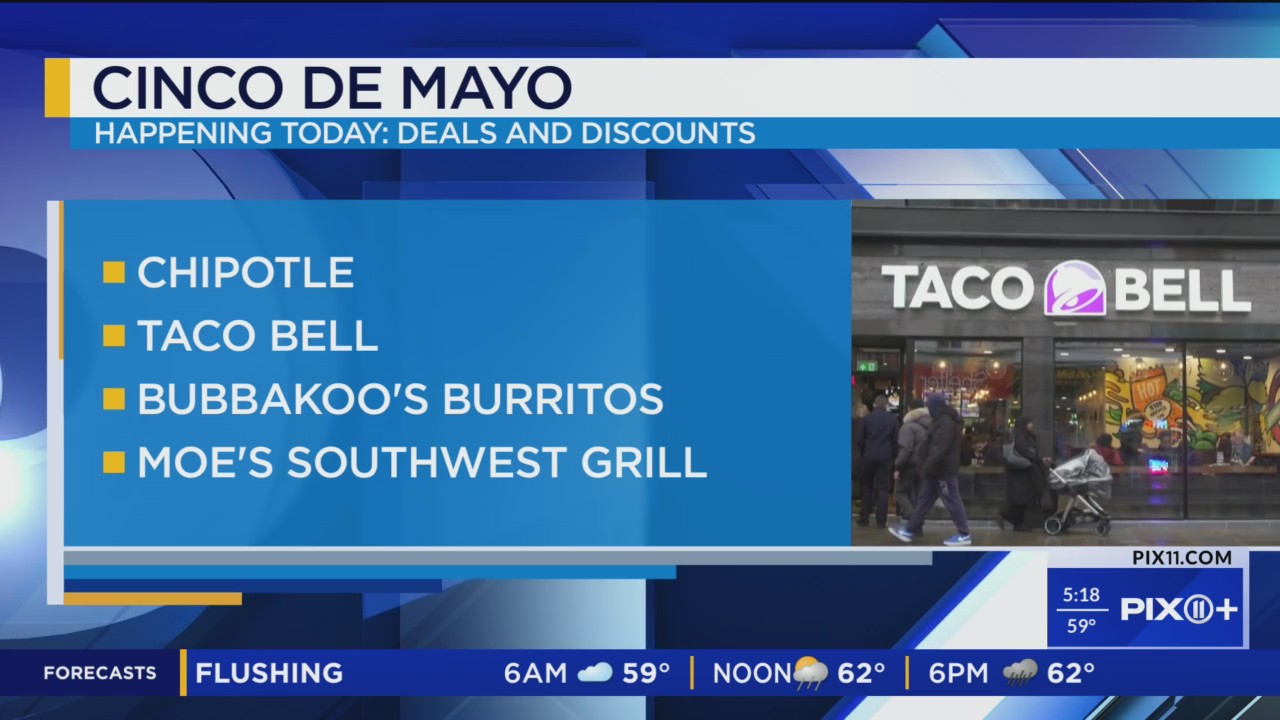 Deals, discounts and freebies offered on Cinco de Mayo – KXAN Austin