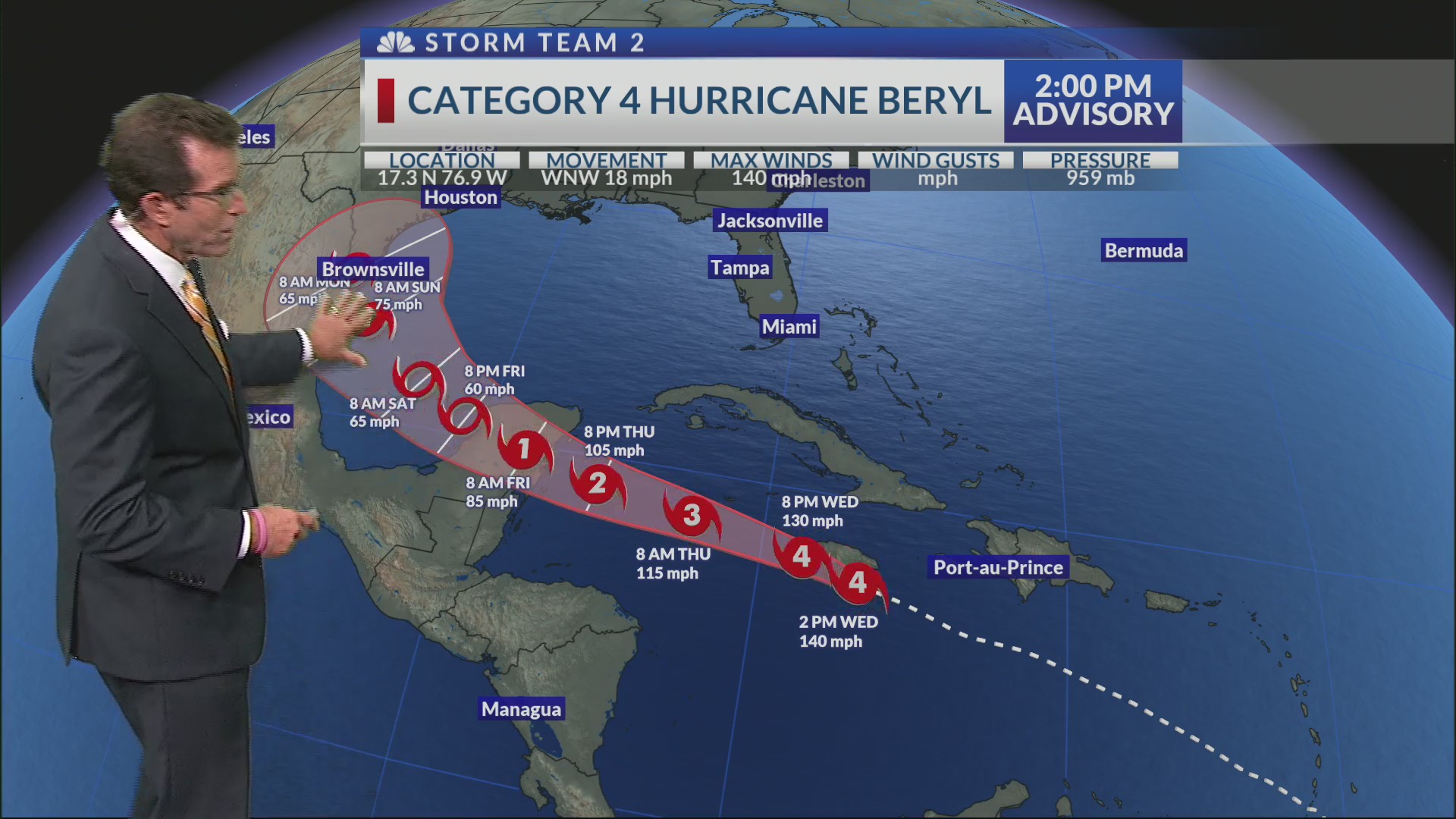 Hurricane Beryl continues trek through Caribbean – WCBD News 2