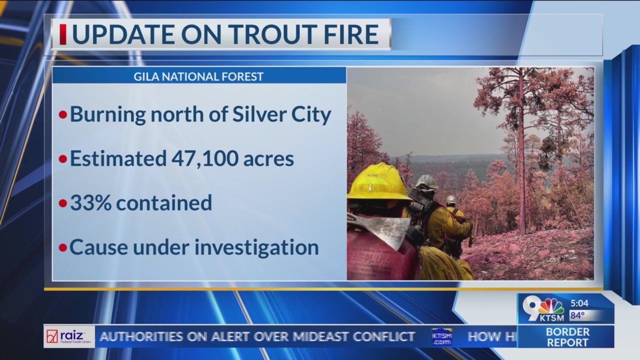 Trout Fire now 33 percent contained – KTSM 9 News