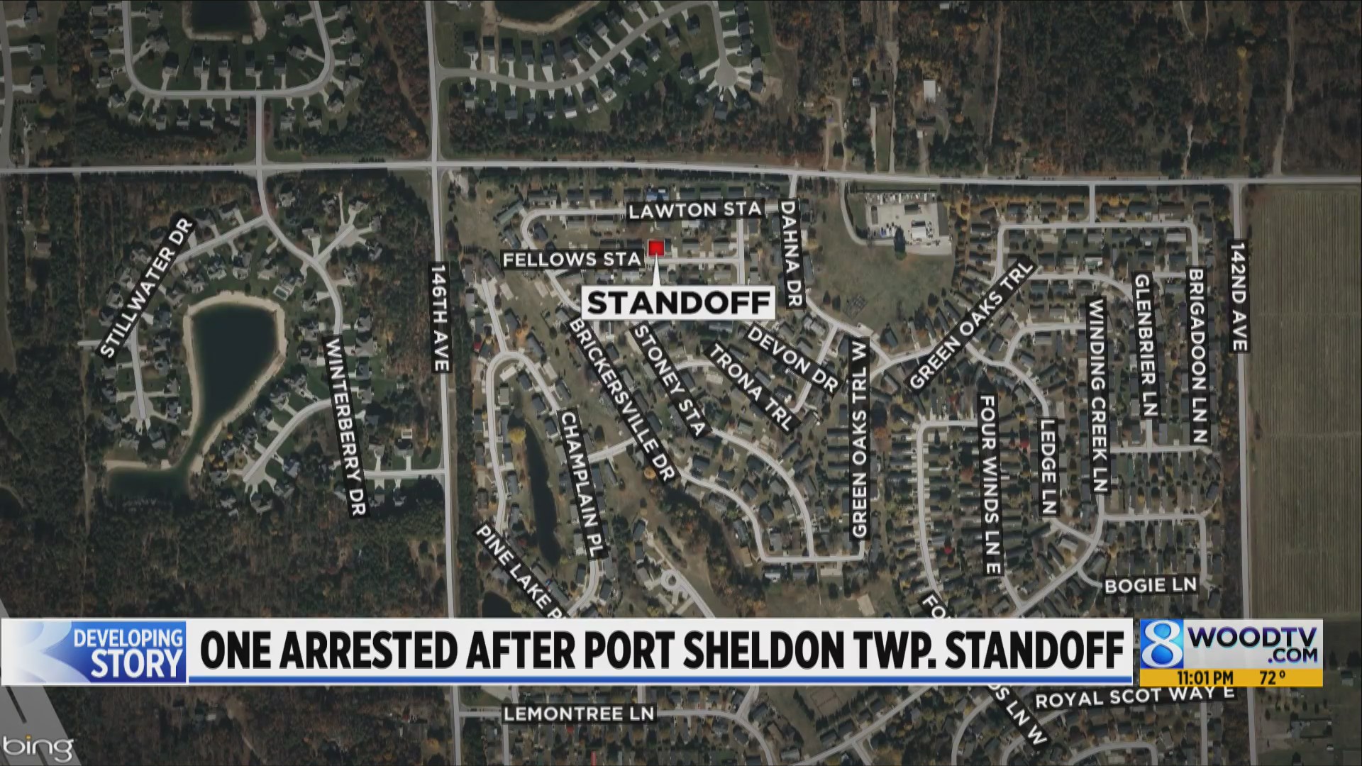 1 arrested after standoff in Port Sheldon Township – WOODTV.com