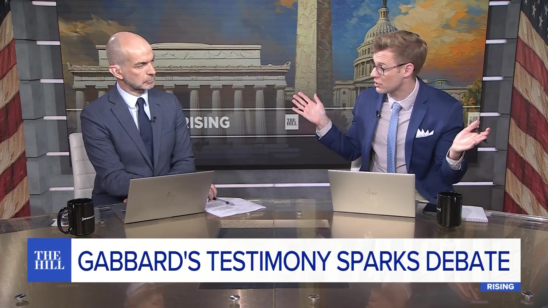 DOUBLE STANDARDS over Dem Congresswoman! Leland Vittert DEBATES Niall ...