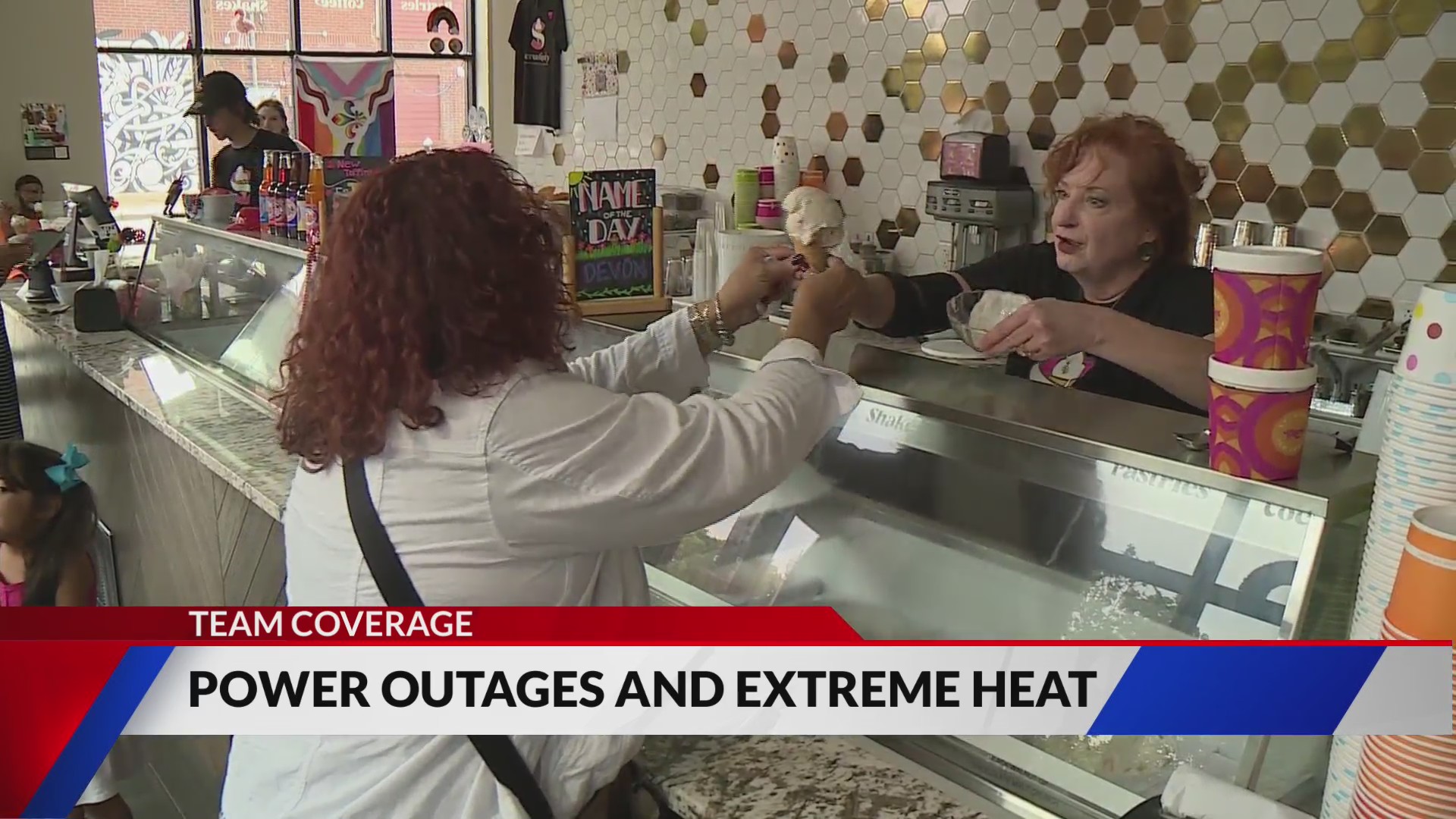 Storms knock out power at Grove Ice Cream Shop, recovering from smash ...