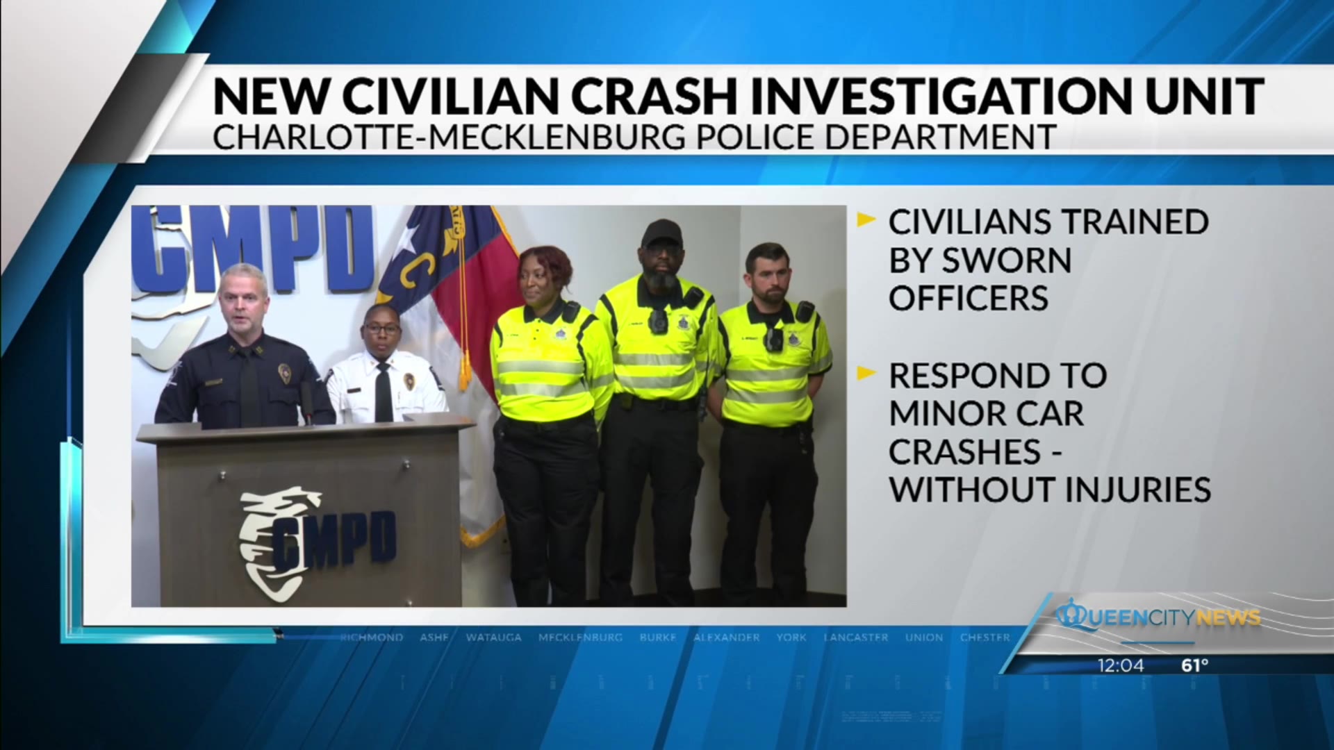CMPD launching new Civilian Crash Investigation Unit – Queen City News