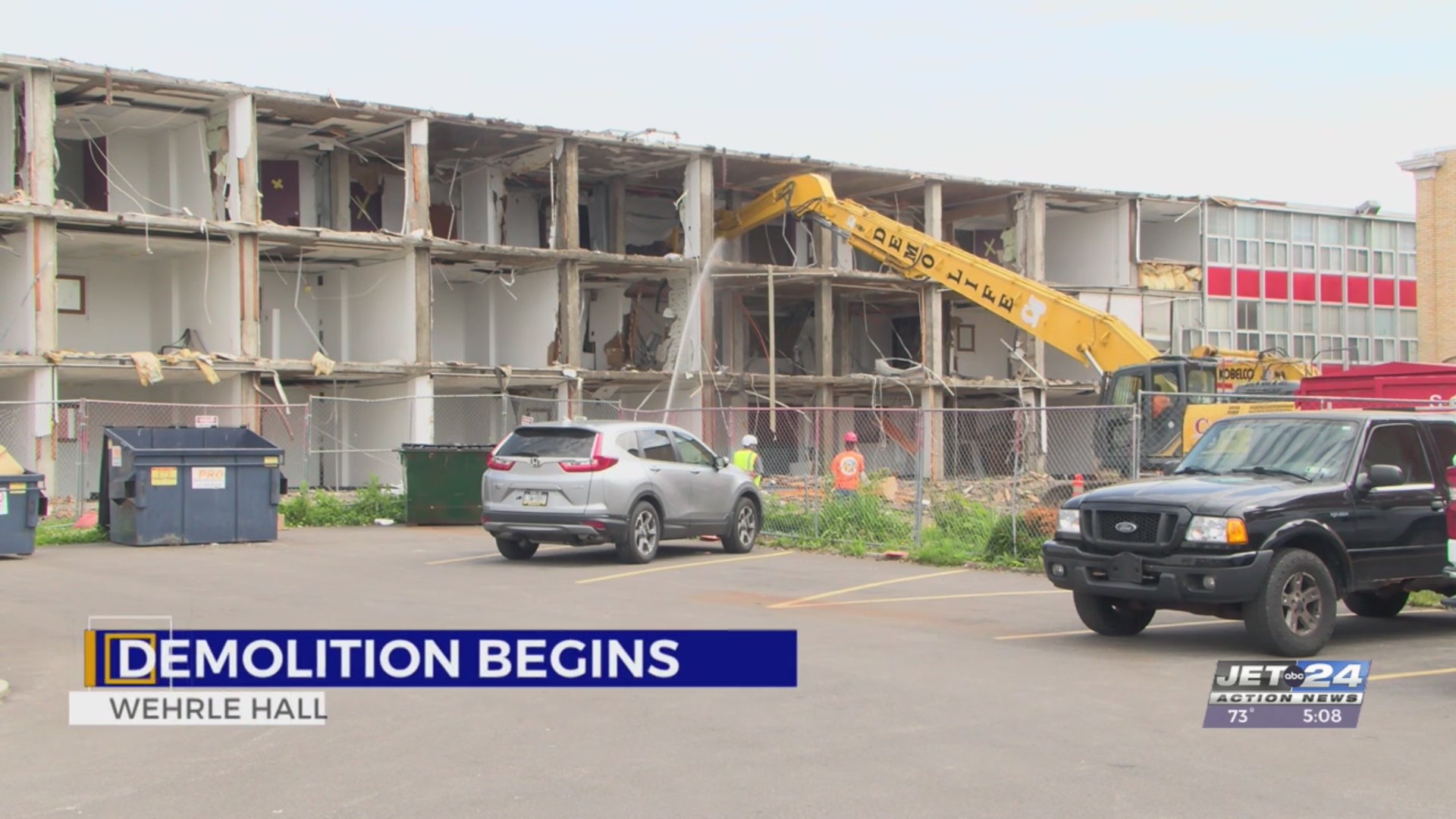 Demolition underway at Gannon’s Wehrle Hall – WJET/WFXP/YourErie.com