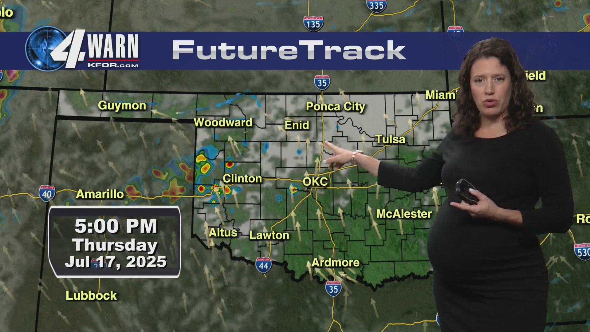 Emily Sutton talks about today’s storm chances and the hot stretch ...
