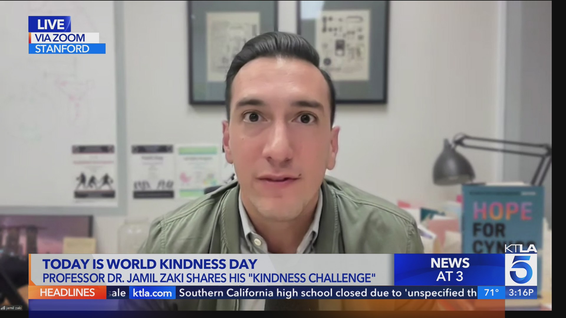 Professor Jamil Zaki explains the power of kindness – KTLA