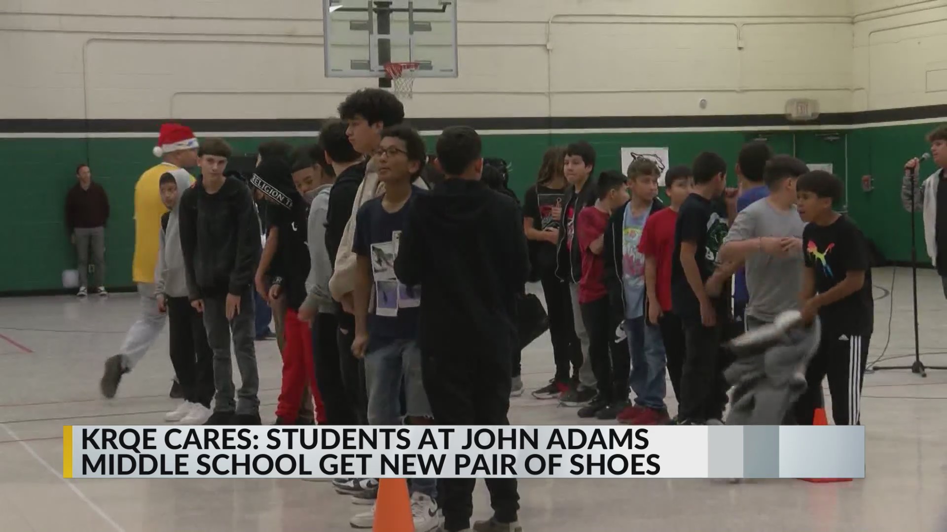 KRQE Cares Shoes for Kids visits John Adams Middle School – KRQE NEWS 13 – Breaking News ...